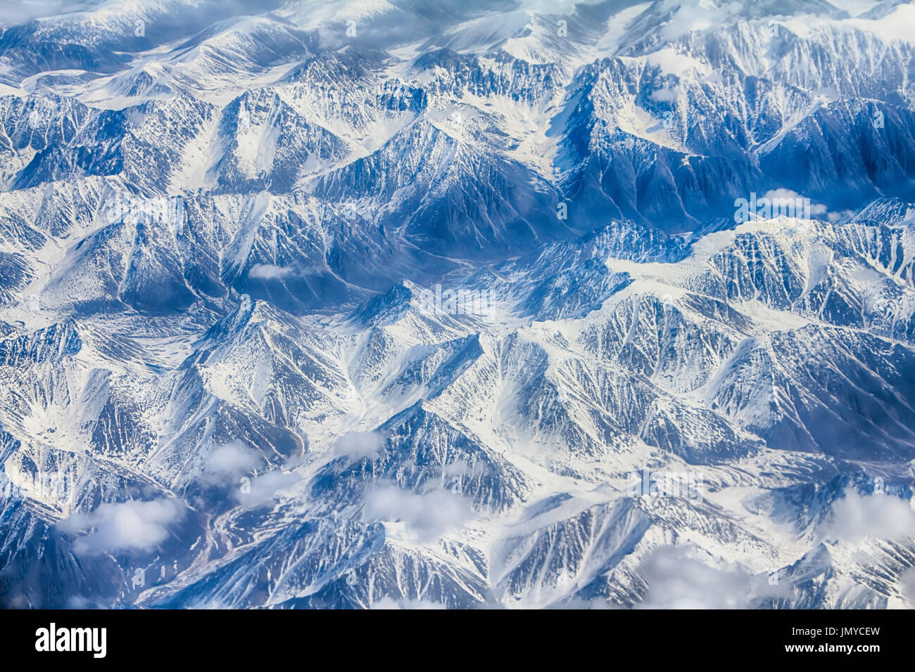 Spring landscape. Mountains with altitude in blue distance. Photo from ...