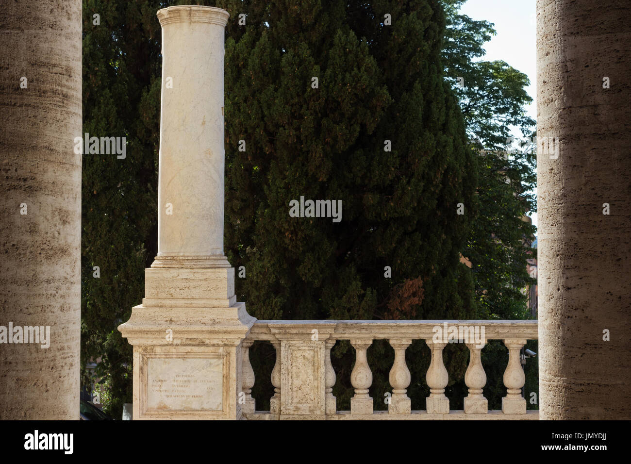 First milestone of Via Appia Stock Photo - Alamy