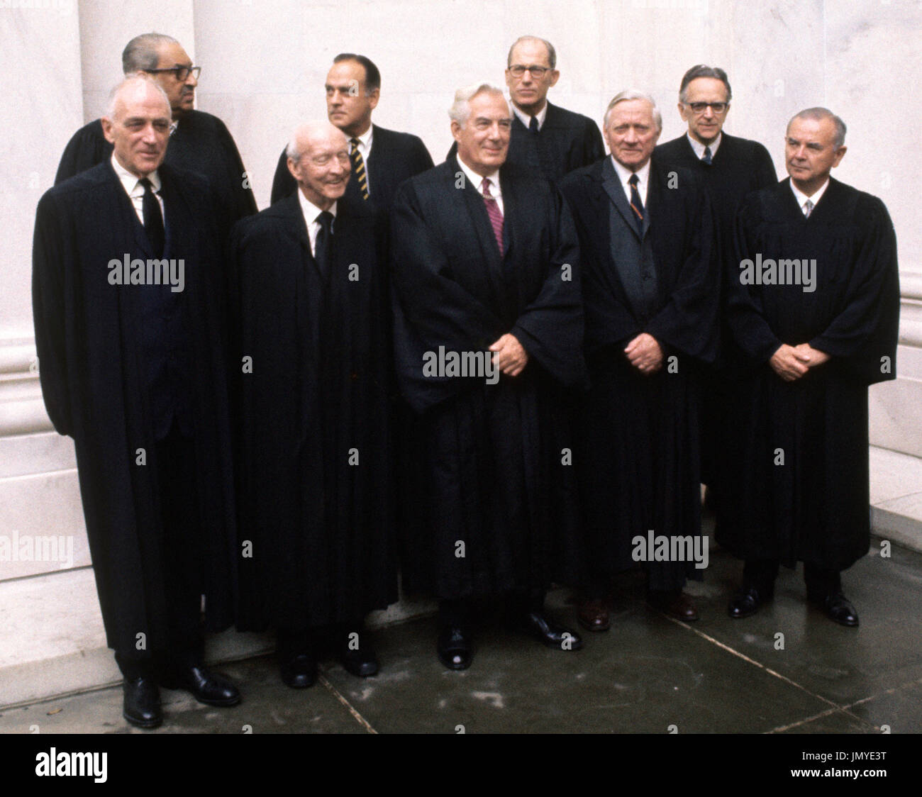 The 9 Justices of the United States Supreme Court posed for their ...