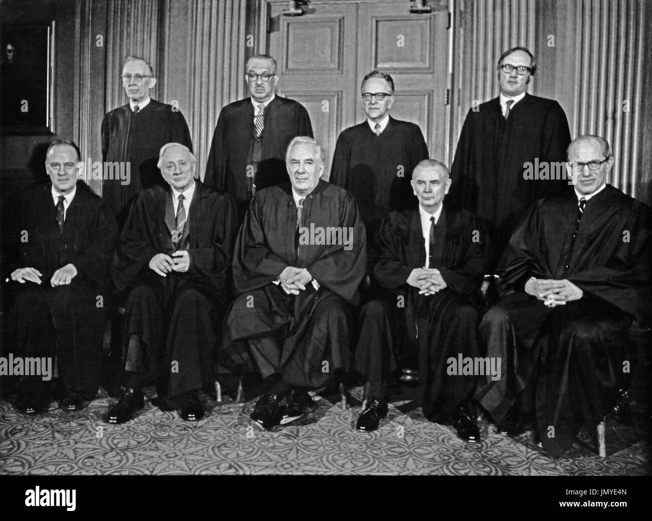 The 9 Justices of the United States Supreme Court posed for their ...