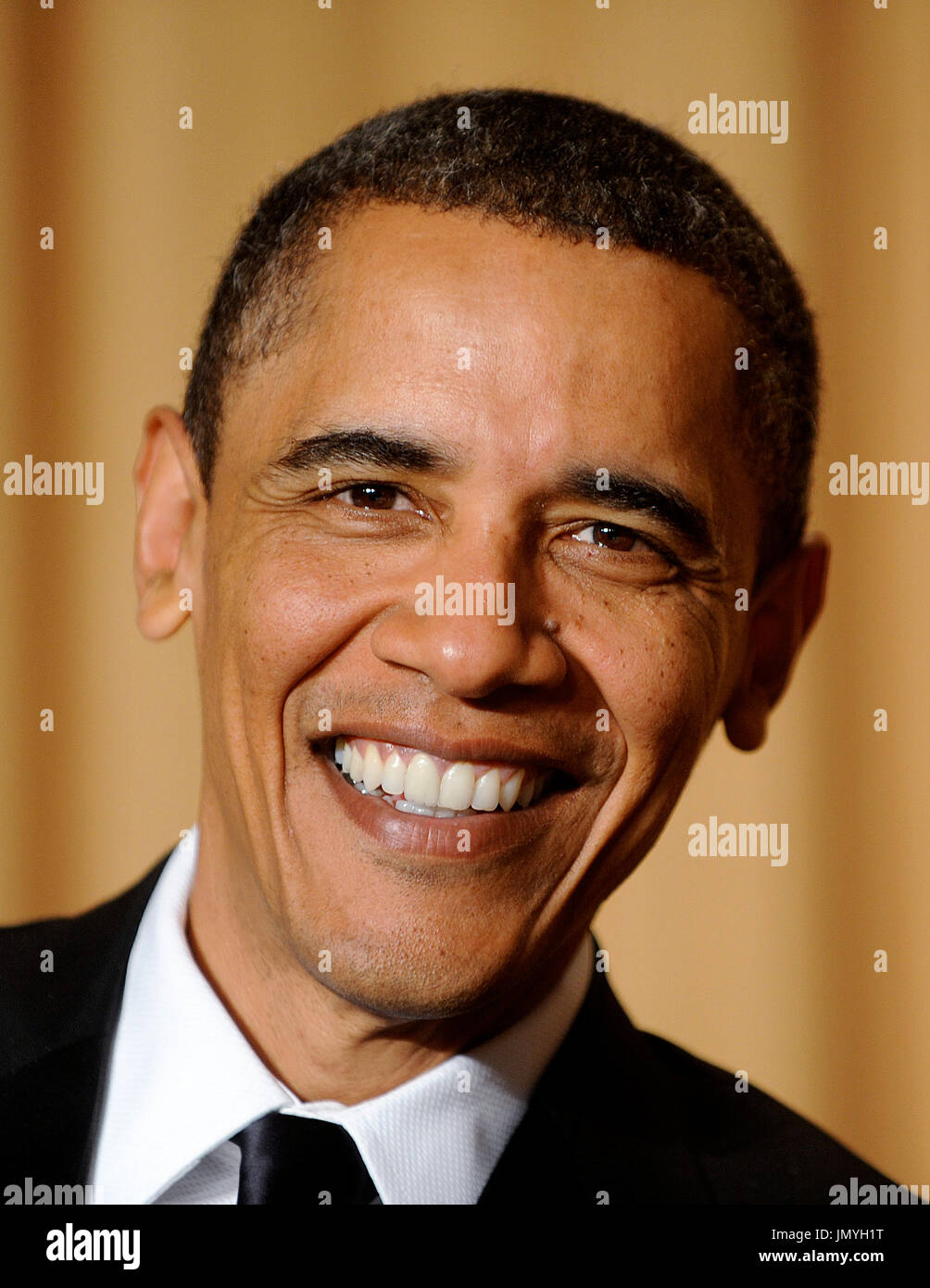 United States President Barack Obama smiles during the White House ...