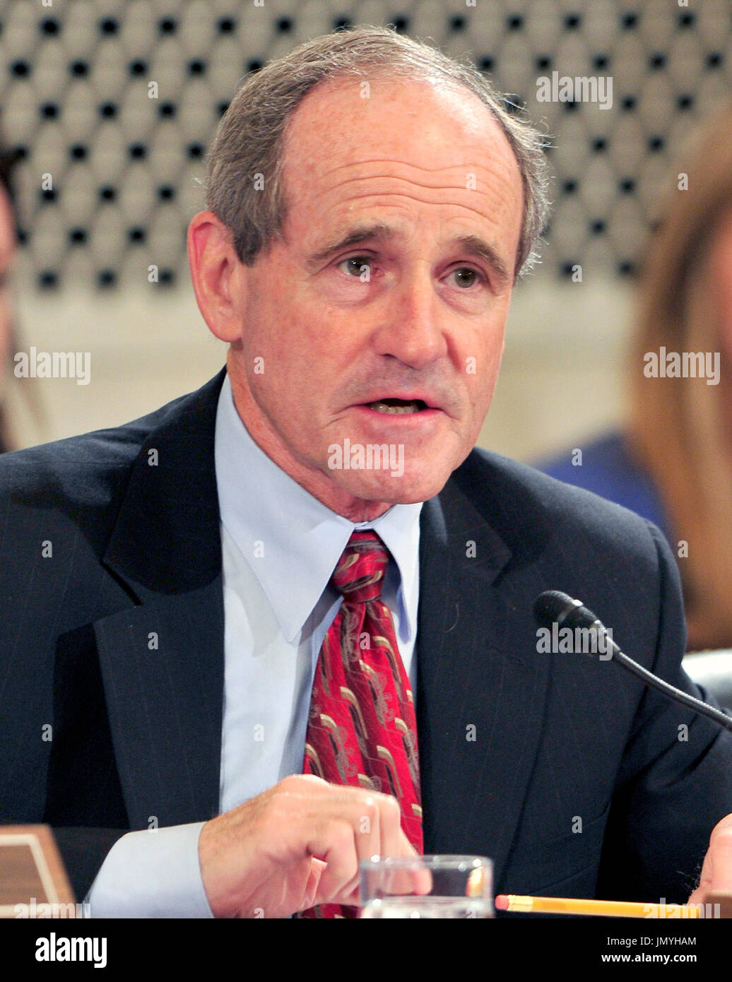 United States Senator Jim Risch (Republican of Idaho), makes an opening ...