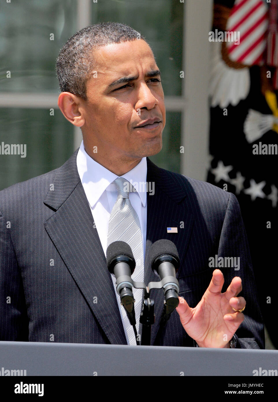 United States President Barack Obama delivers brief remarks after ...