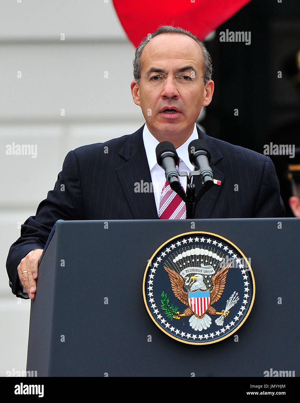 President Felipe Calderón of Mexico makes remarks as United States ...