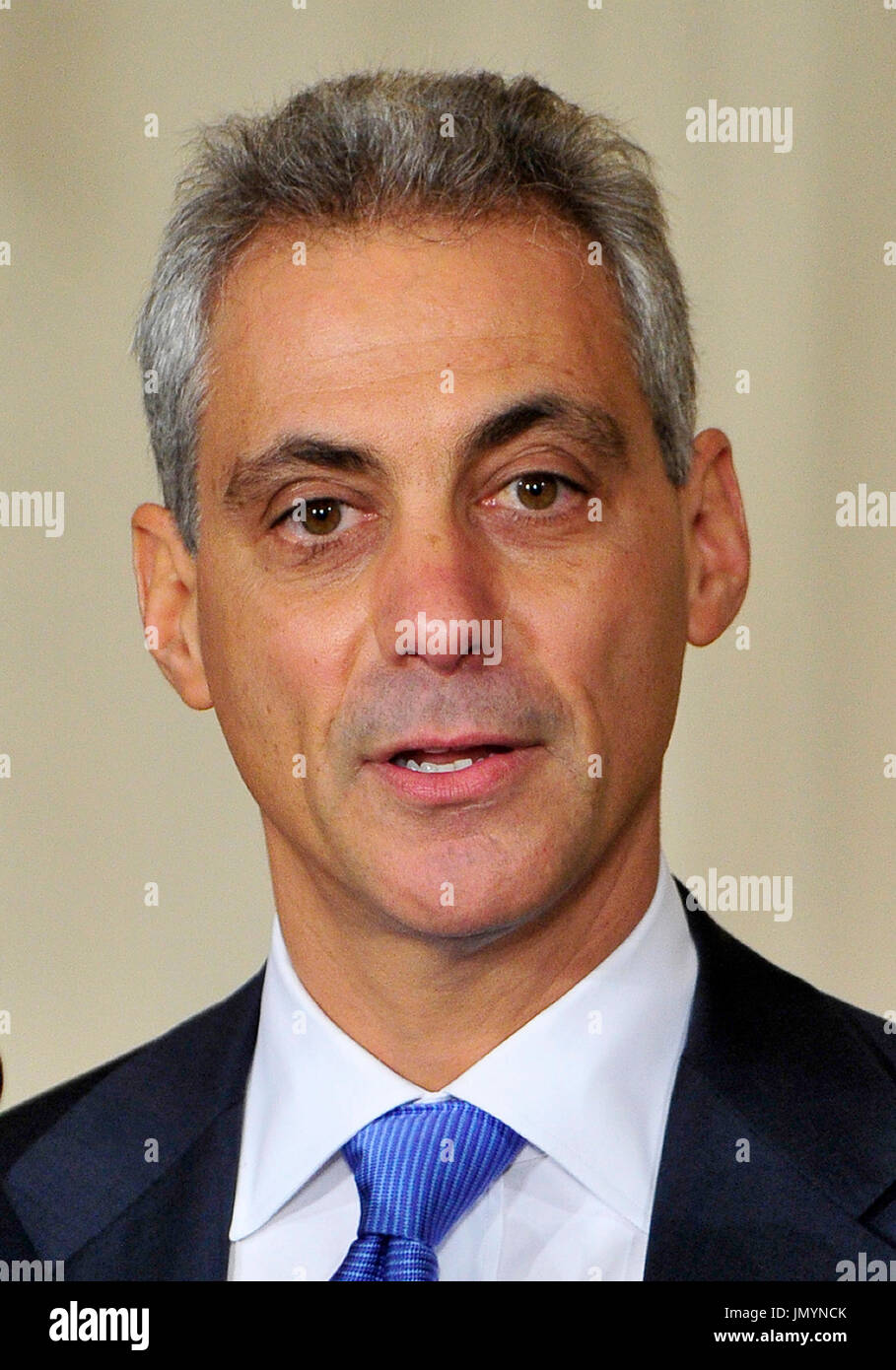 Chief of Staff Rahm Emanuel makes remarks as United States President ...