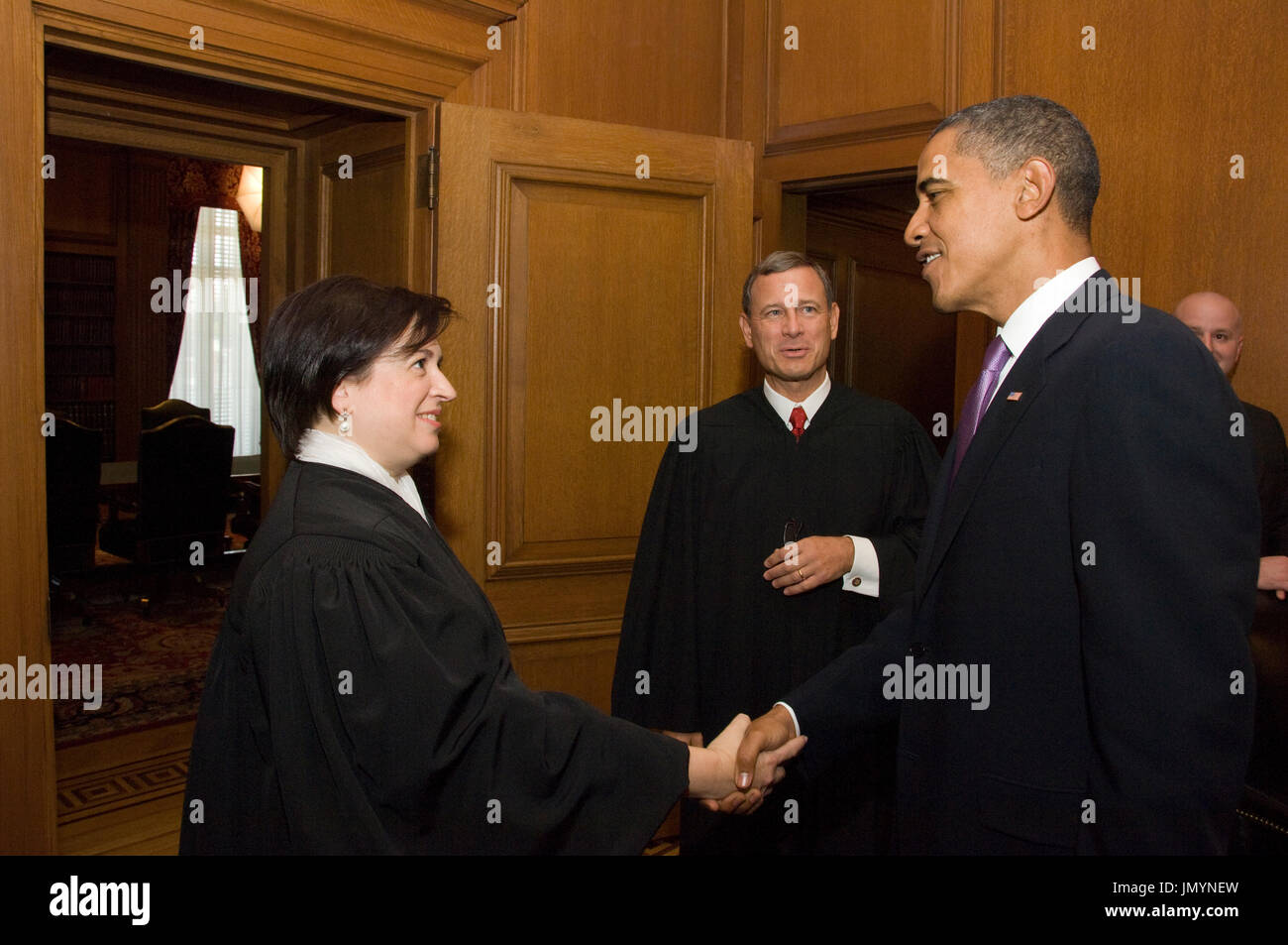 United States President Barack Obama and Associate Justice Elena Kagan ...
