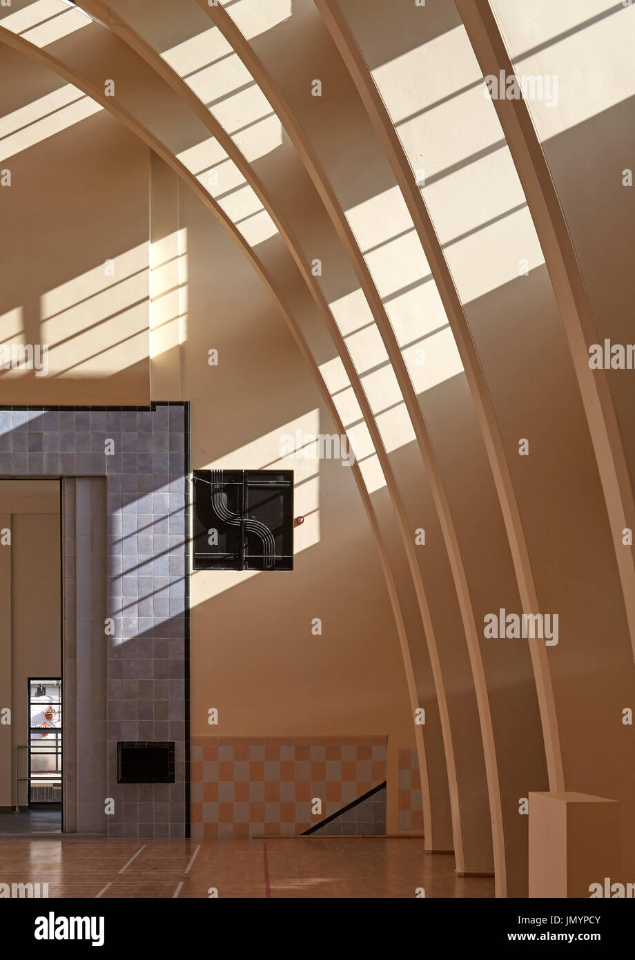 Side View. Poplar Baths Leisure Centre, London, United Kingdom ...