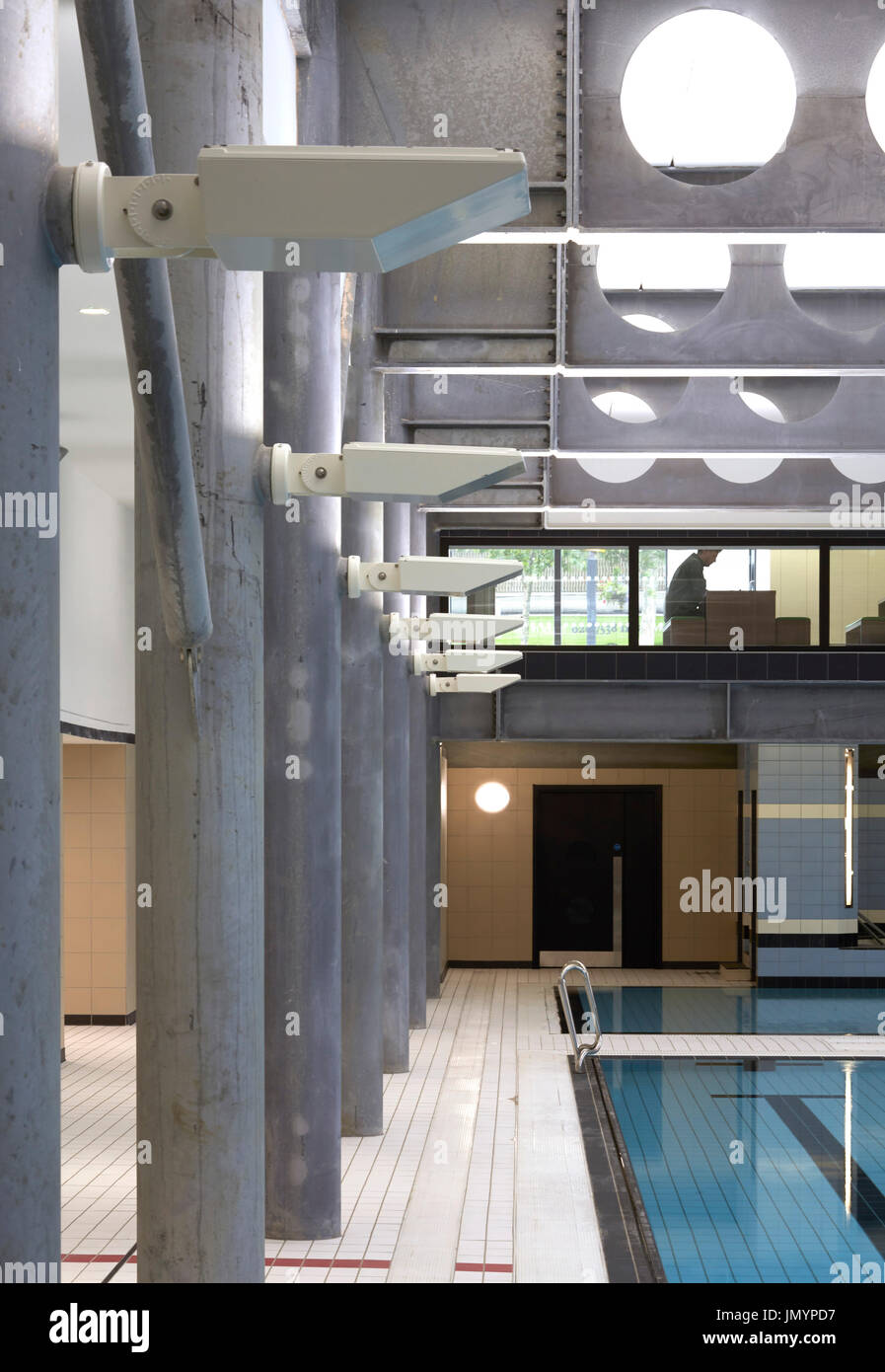 Pool in basement. Poplar Baths Leisure Centre, London, United Kingdom ...