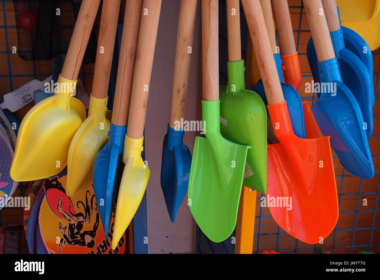 Shovels at the beach hi-res stock photography and images - Alamy
