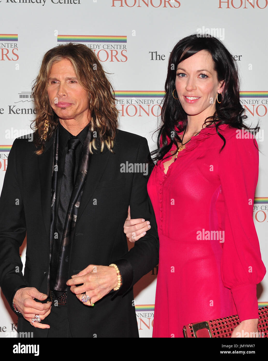 Steven Tyler and Erin Brady arrive for the formal Artist's Dinner at ...