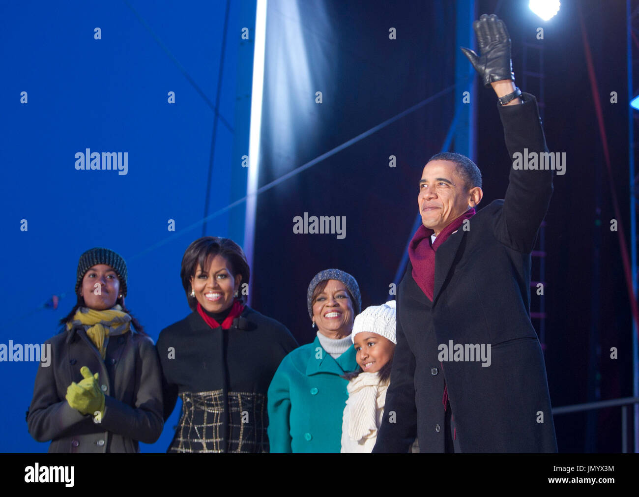 United States President Barack Obama greets the crowd as he arrives to ...