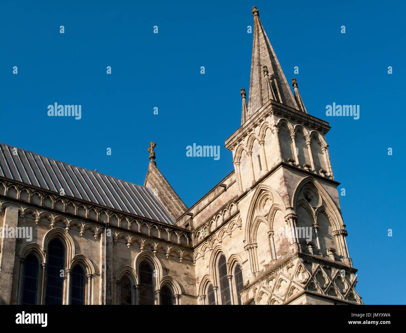 Salisbury Anglican medieval gothic Cathedral, formally known as the ...
