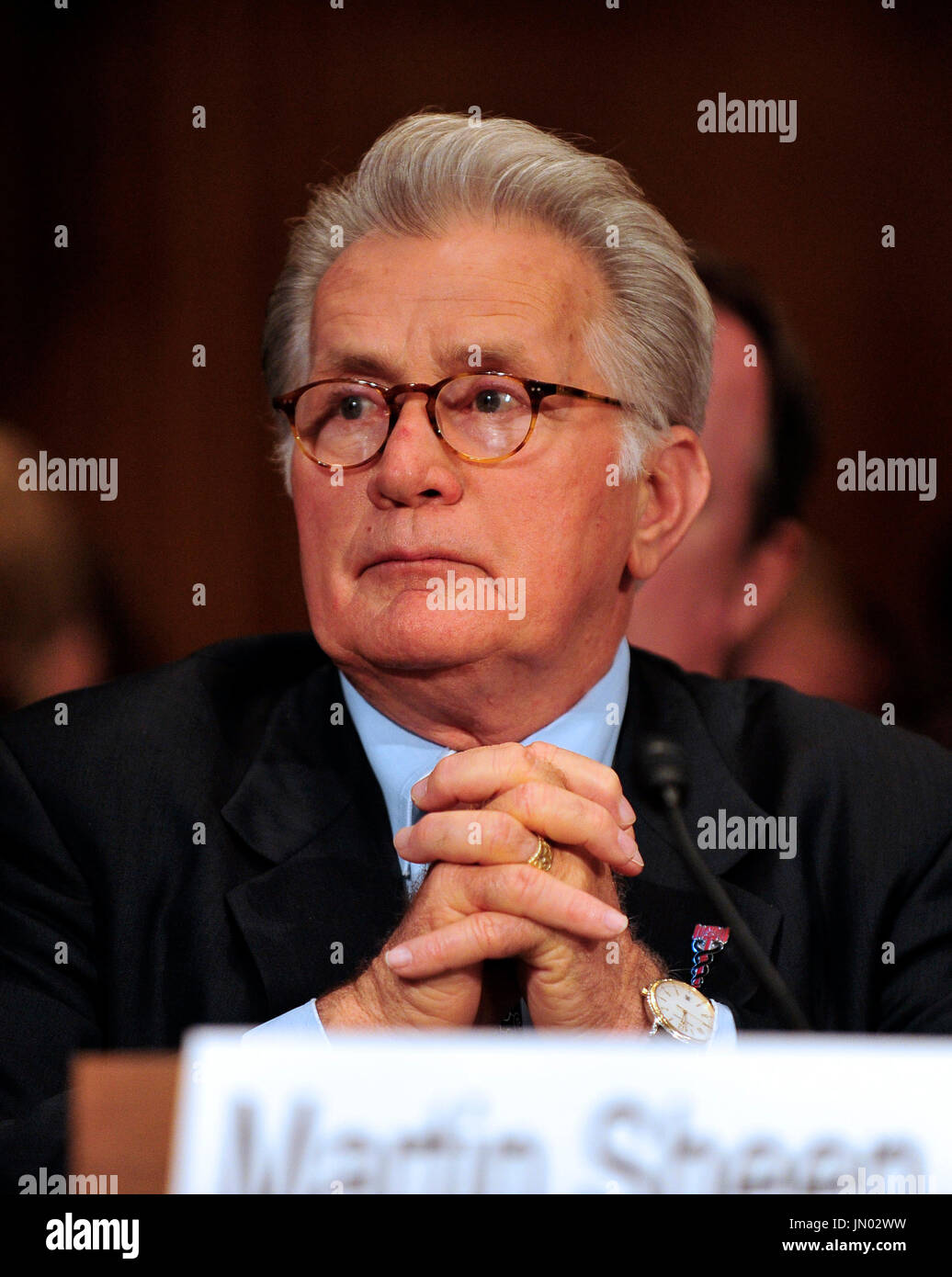 Actor Martin Sheen testifies during a hearing before the United States ...
