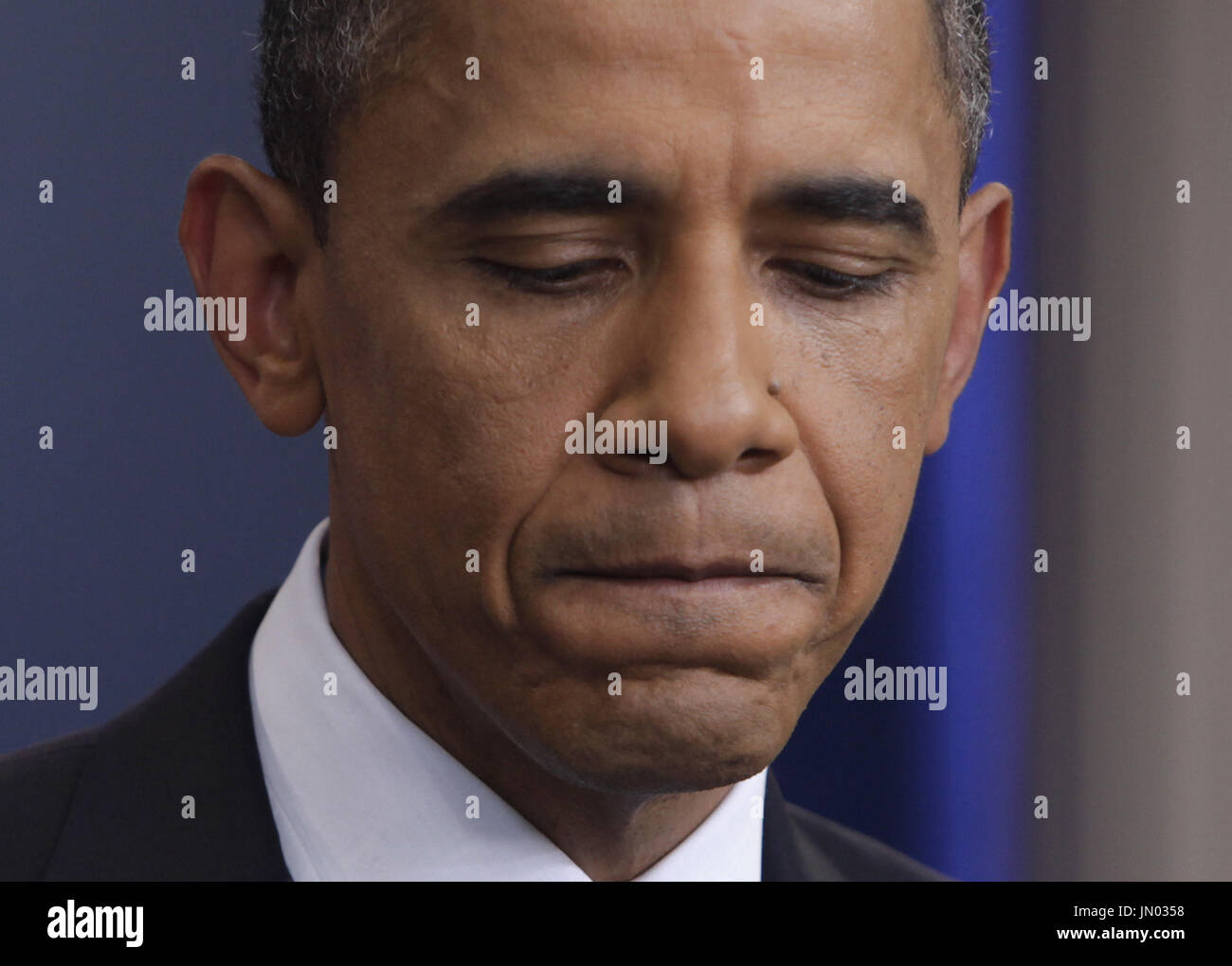 United States President Barack Obama delivers a statement and takes ...