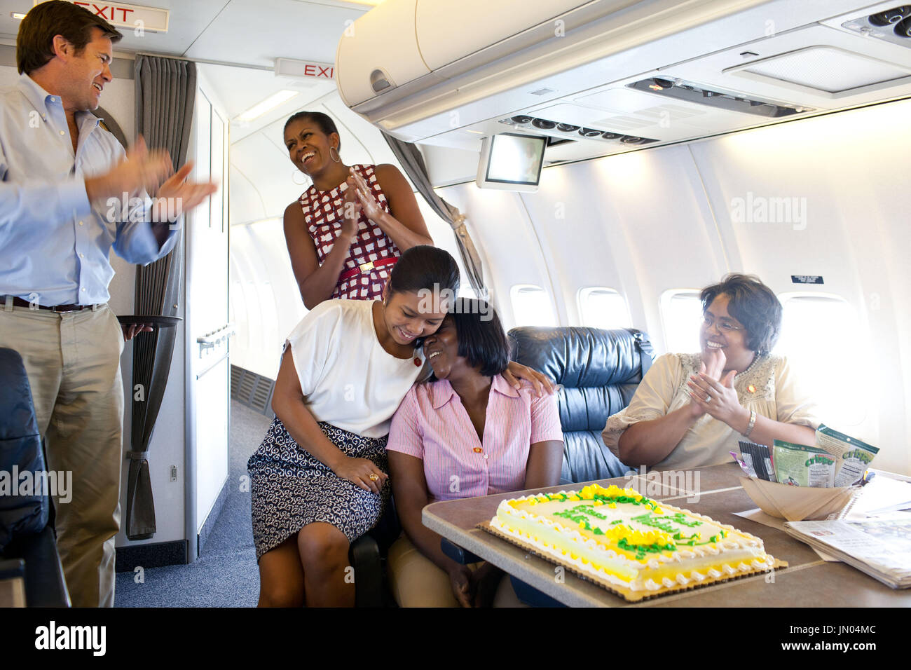 First Lady Michelle Obama bids farewell to departing staff Eirene Busa ...