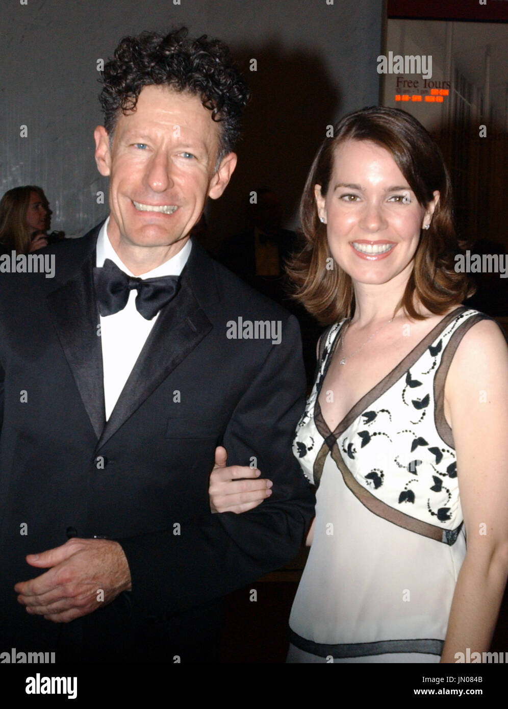 Country singer Lyle Lovett and April Kimble arrive at the John F ...
