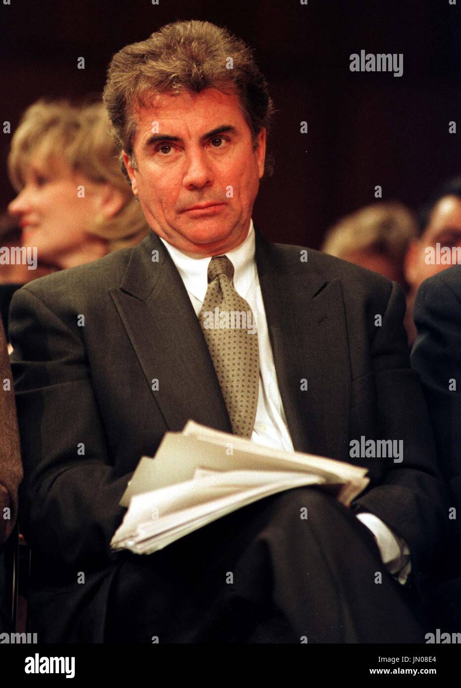 John Walsh, host of Fox-TV's "America's Most Wanted" waits for his turn ...