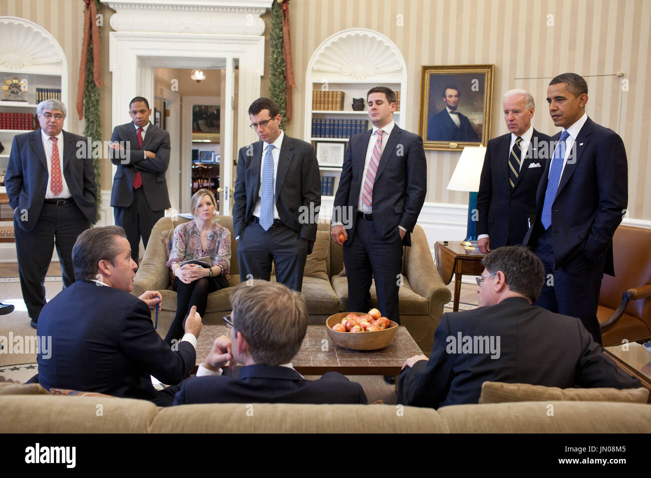 United States President Barack Obama and Vice President Joe Biden meet ...
