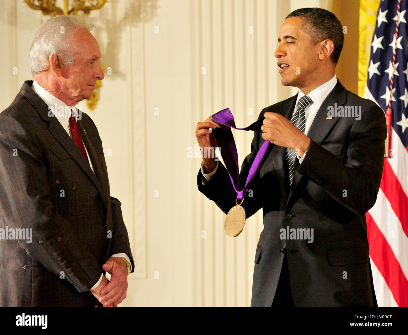 United States President Barack Obama awards the 2011 National Medal of ...