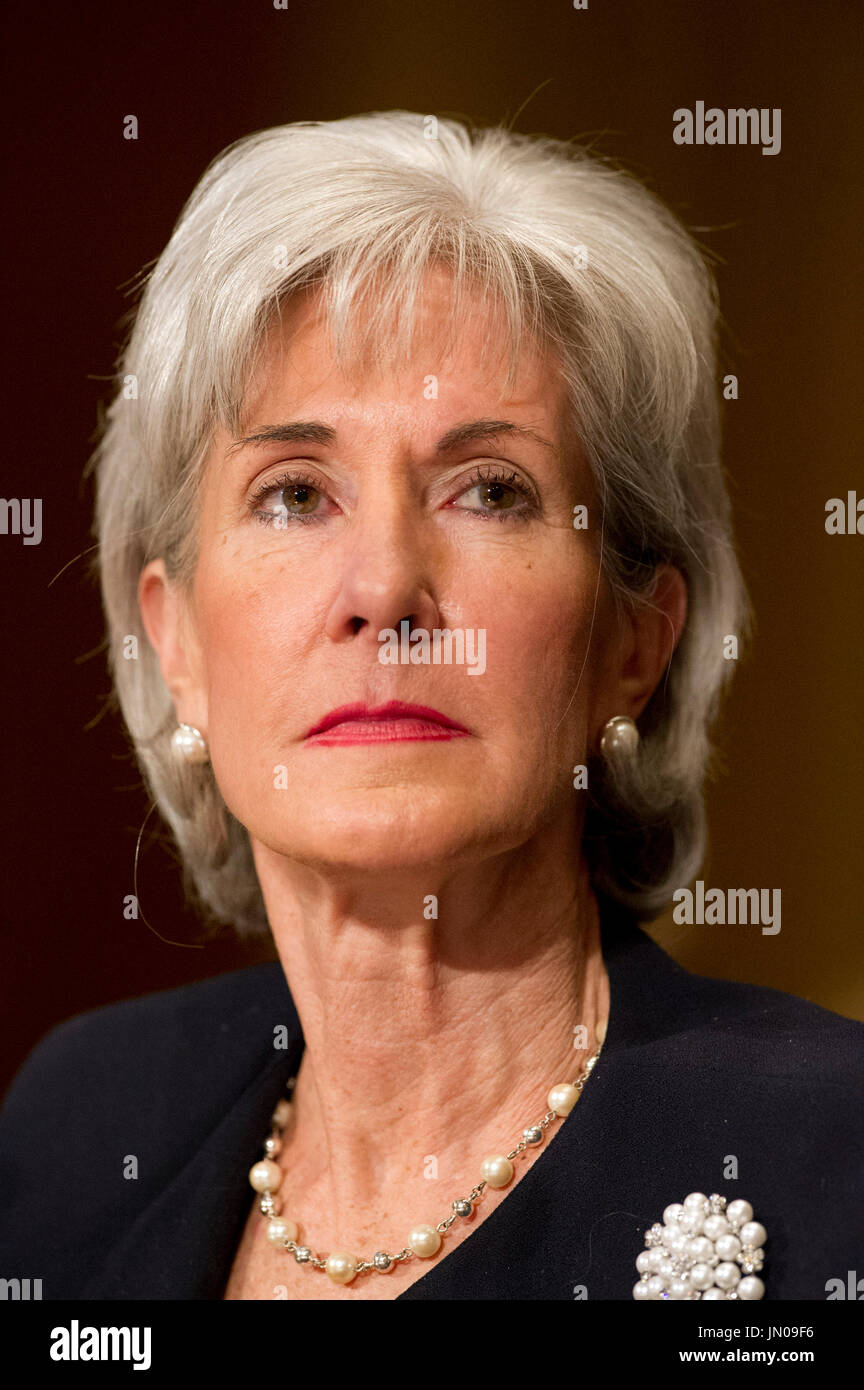 United States Secretary of Health and Human Services (HHS) Kathleen ...