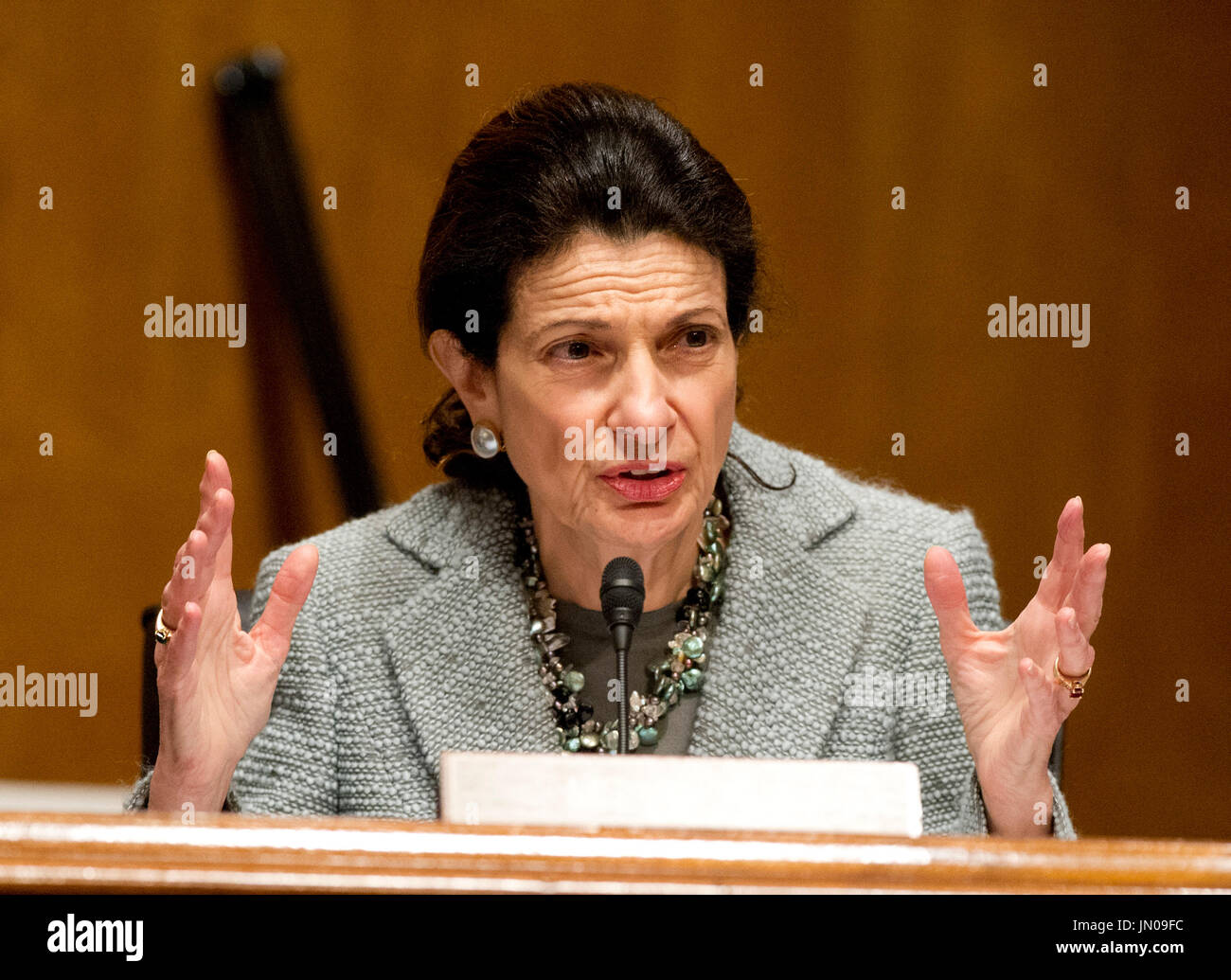 United States Senator Olympia Snowe (Republican of Maine), a member of ...