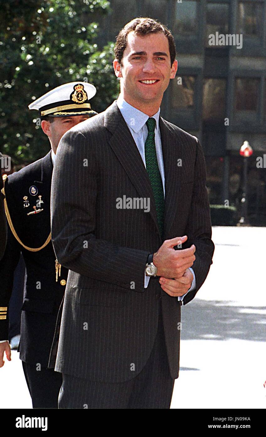 Prince Felipe de Borbon y Grecia of Spain arrives at Georgetown ...