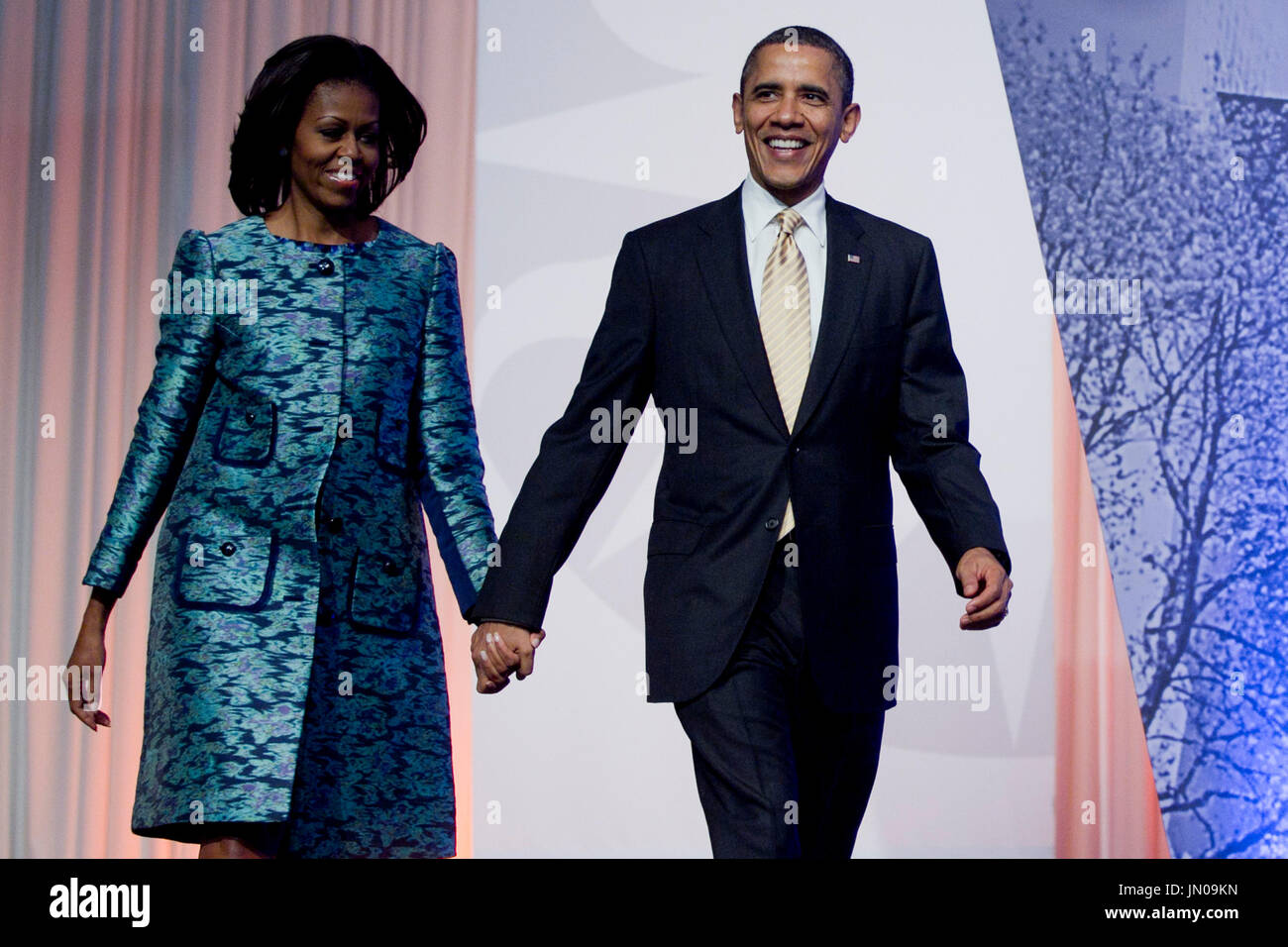 United States President Barack Obama and First Lady Michelle Obama ...