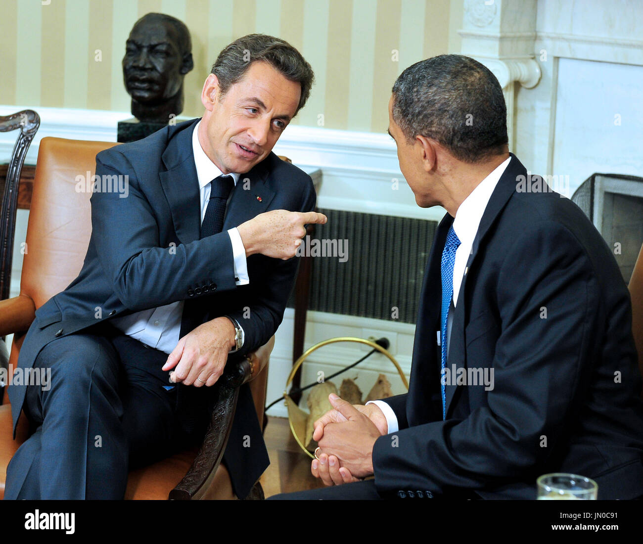 United States President Barack Obama, right, holds a bilateral meeting ...