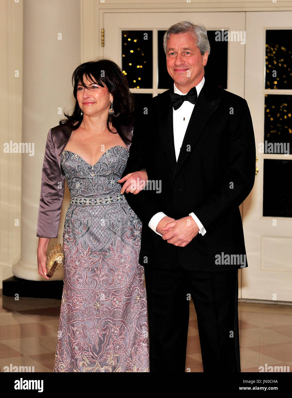 Jamie Dimon of J.P. Morgan Chase and Co. and Judith Dimon arrive for ...