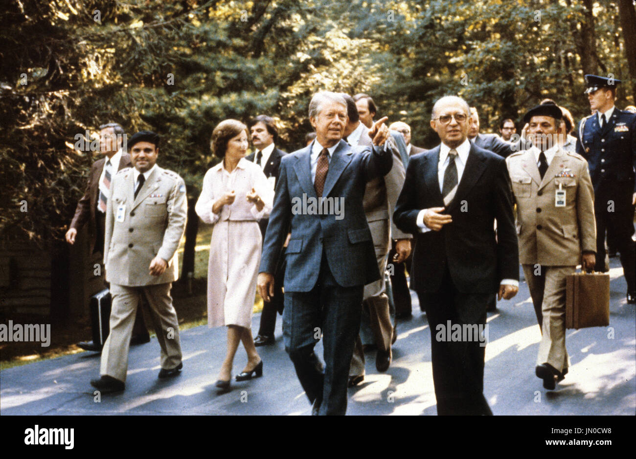 United States President Jimmy Carter and Prime Minister Menachem Begin ...