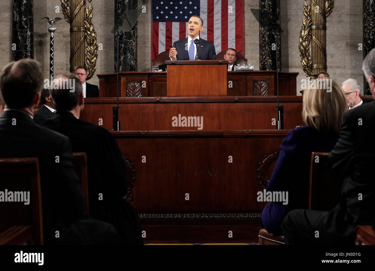 United States President Barack Obama delivers his State of the Union ...