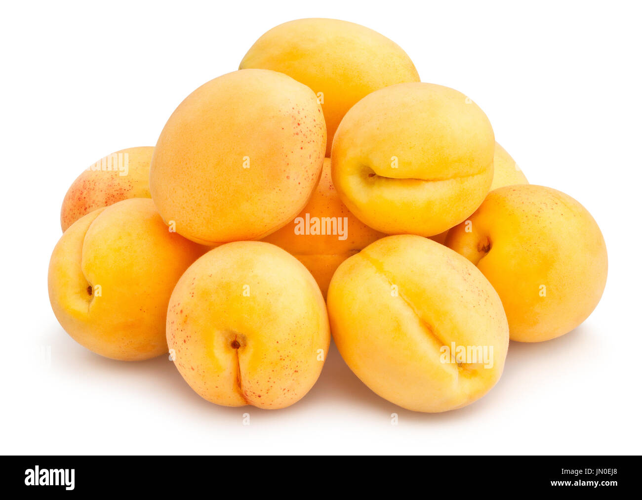 yellow apricot heap path isolated Stock Photo - Alamy