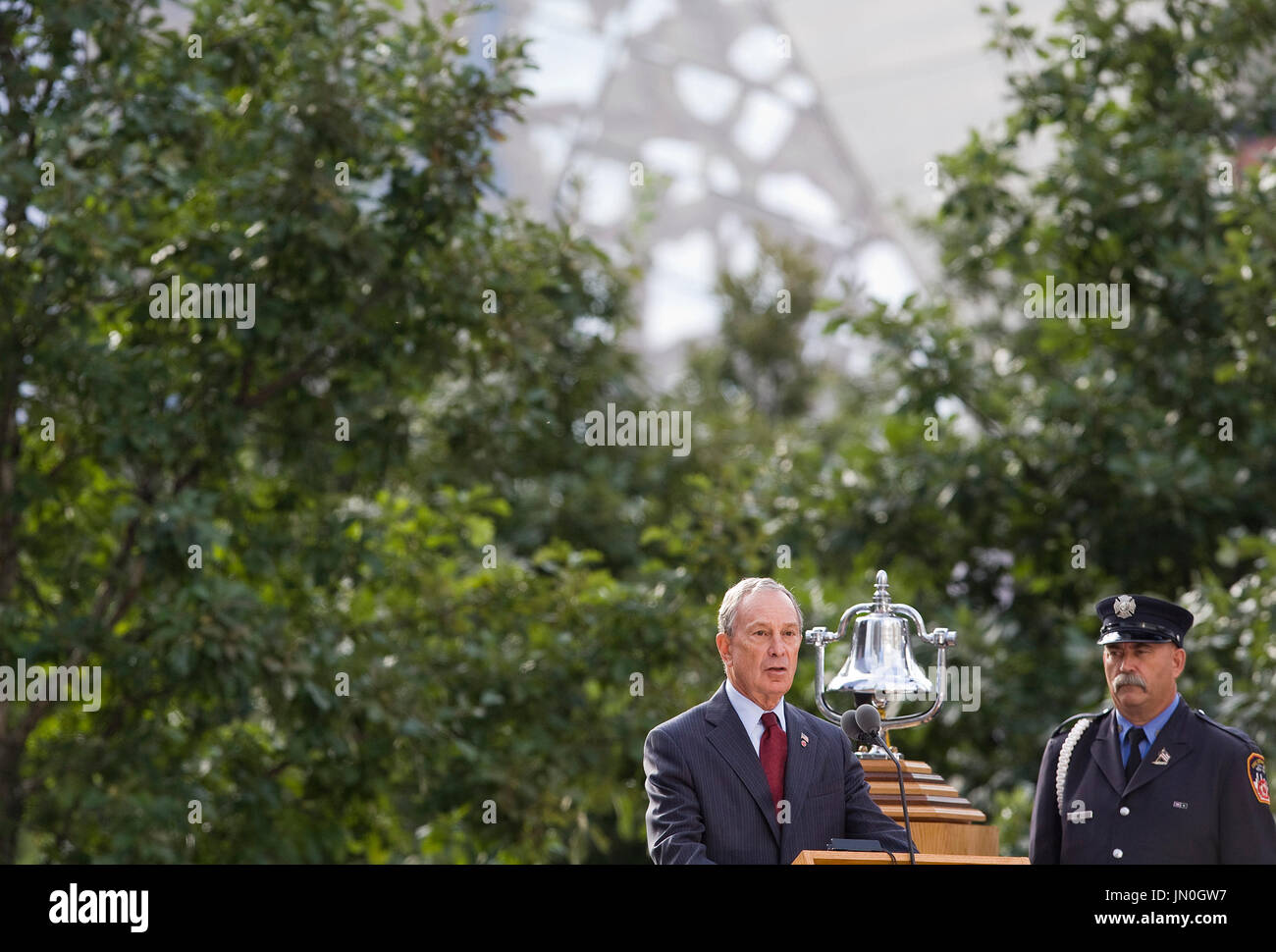 New York City Mayor Michael Bloomberg speaks during the Commemoration ...