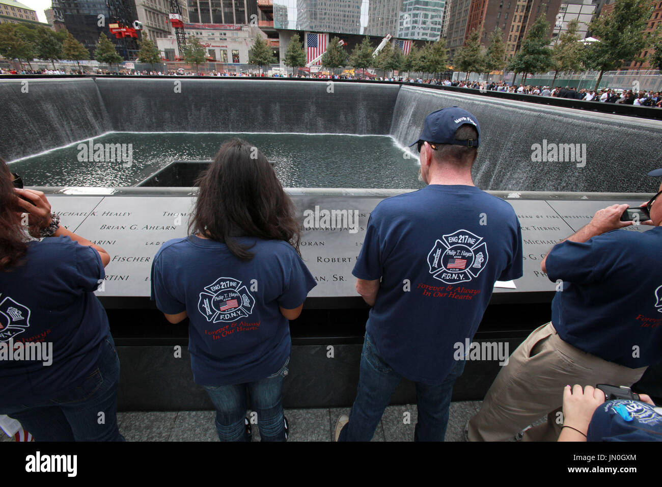 On the 10th anniversary of the September 11th attacks, family members ...
