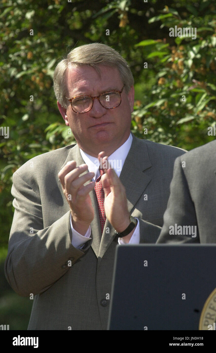 John P. Walters, right, United States President George W. Bush's ...