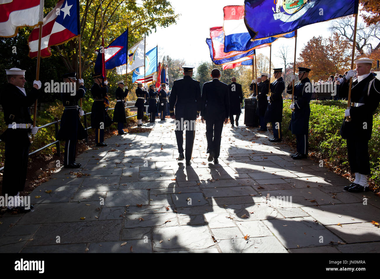 United States President Barack Obama walks with Major General Michael S ...