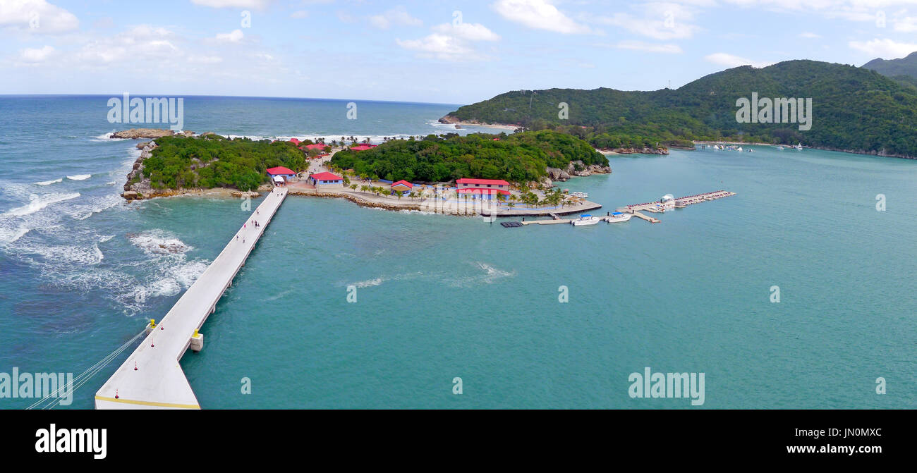 Panoramic View of Labadee, Haiti, a private resort island leased by ...