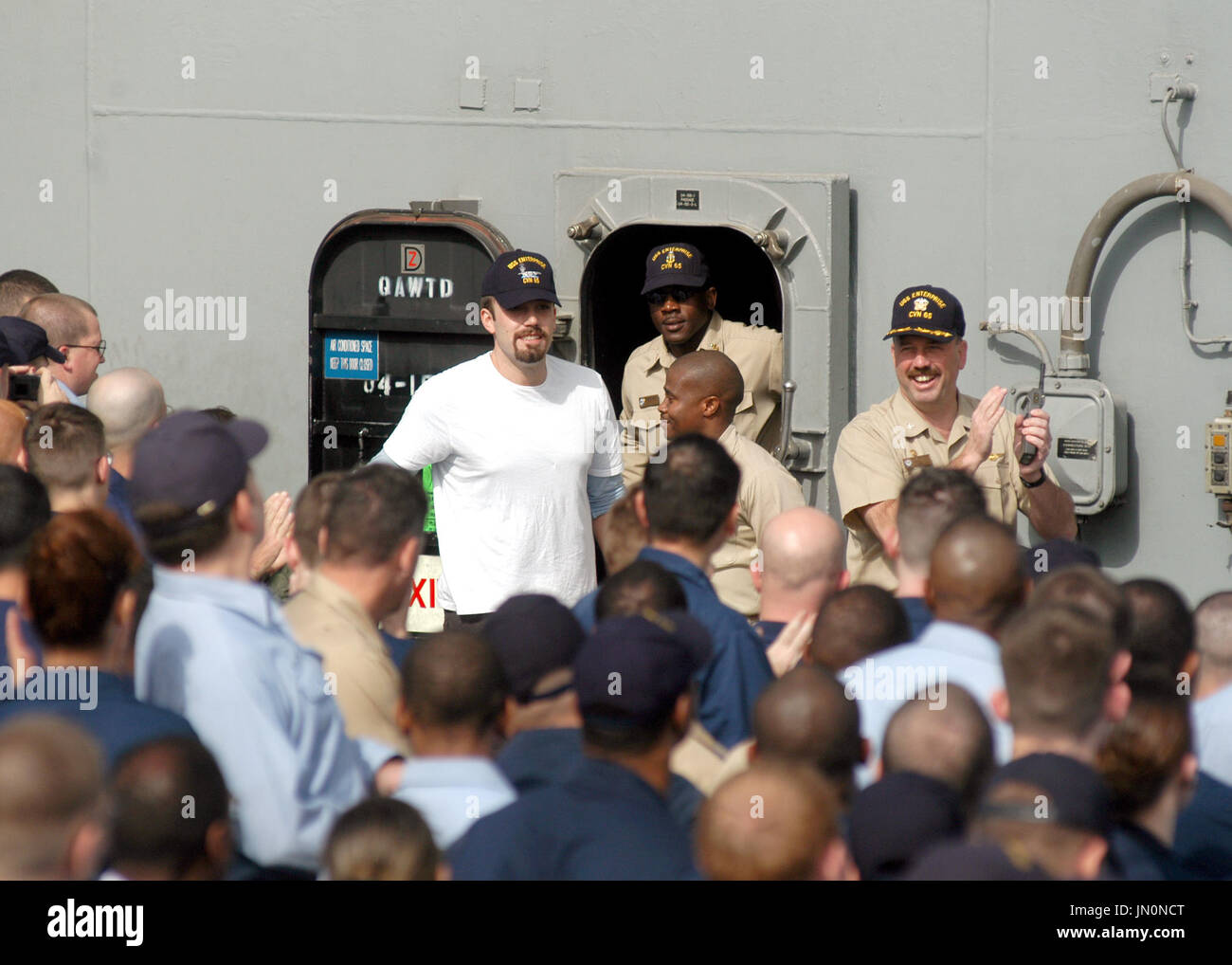 Aboard USS Enterprise (CVN 65), Commanding Officer Capt. Eric C ...