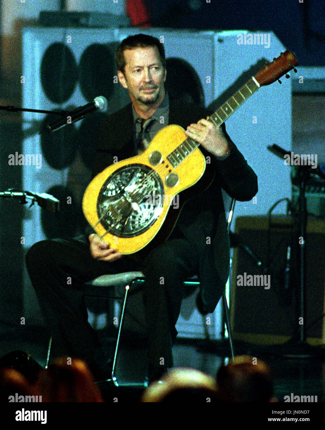 Eric Clapton performs during the "Concert of the Century for VH1 Save ...