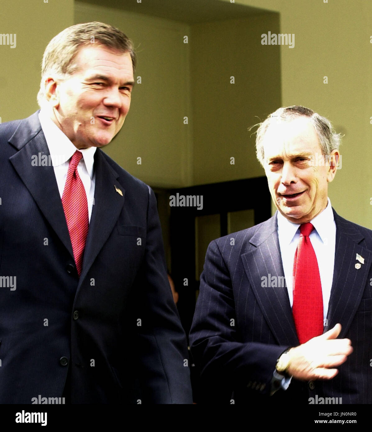 New York City Mayor Michael Bloomberg and United States Secretary for ...