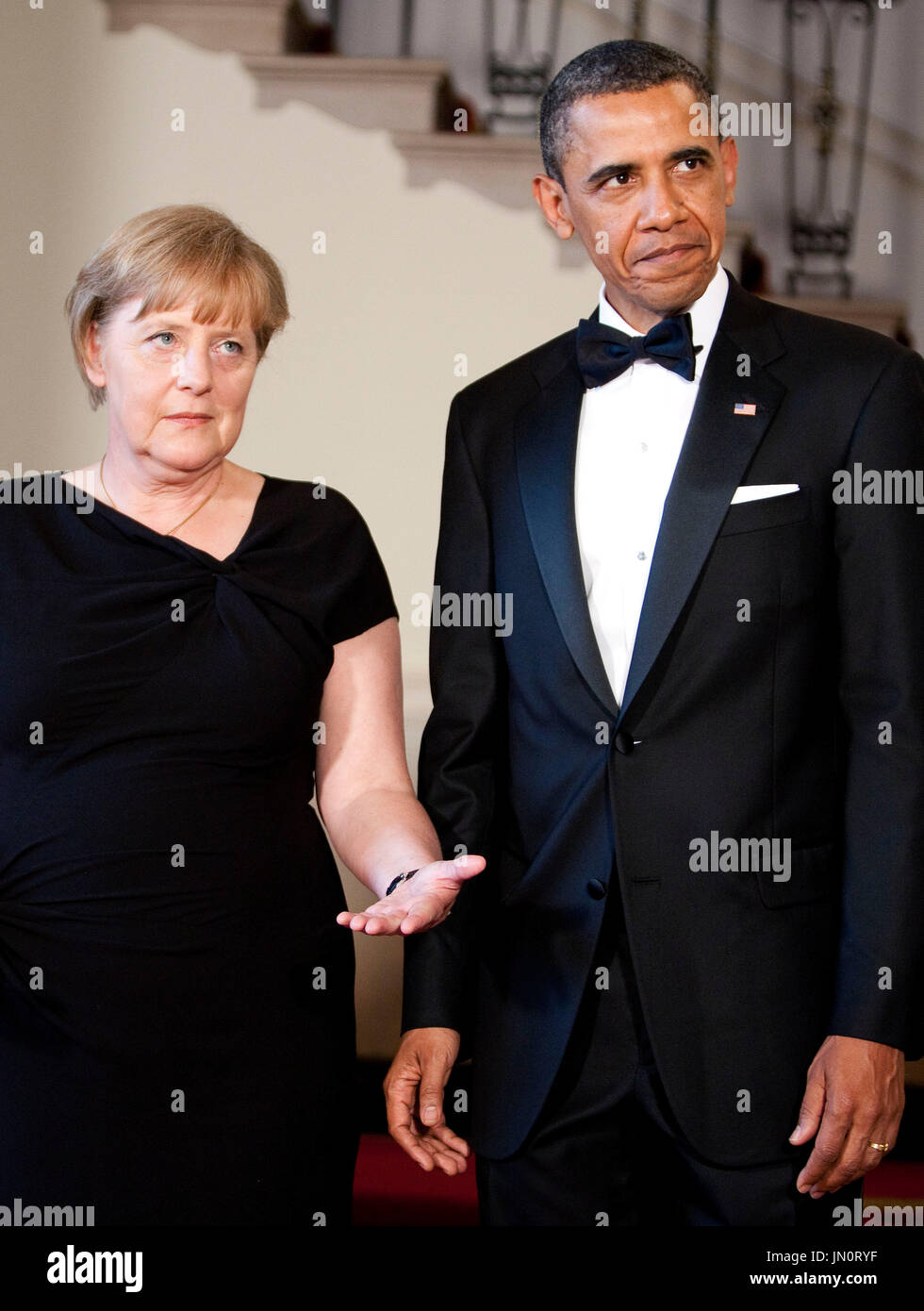 United States President Barack Obama and Angela Merkel, chancellor of ...