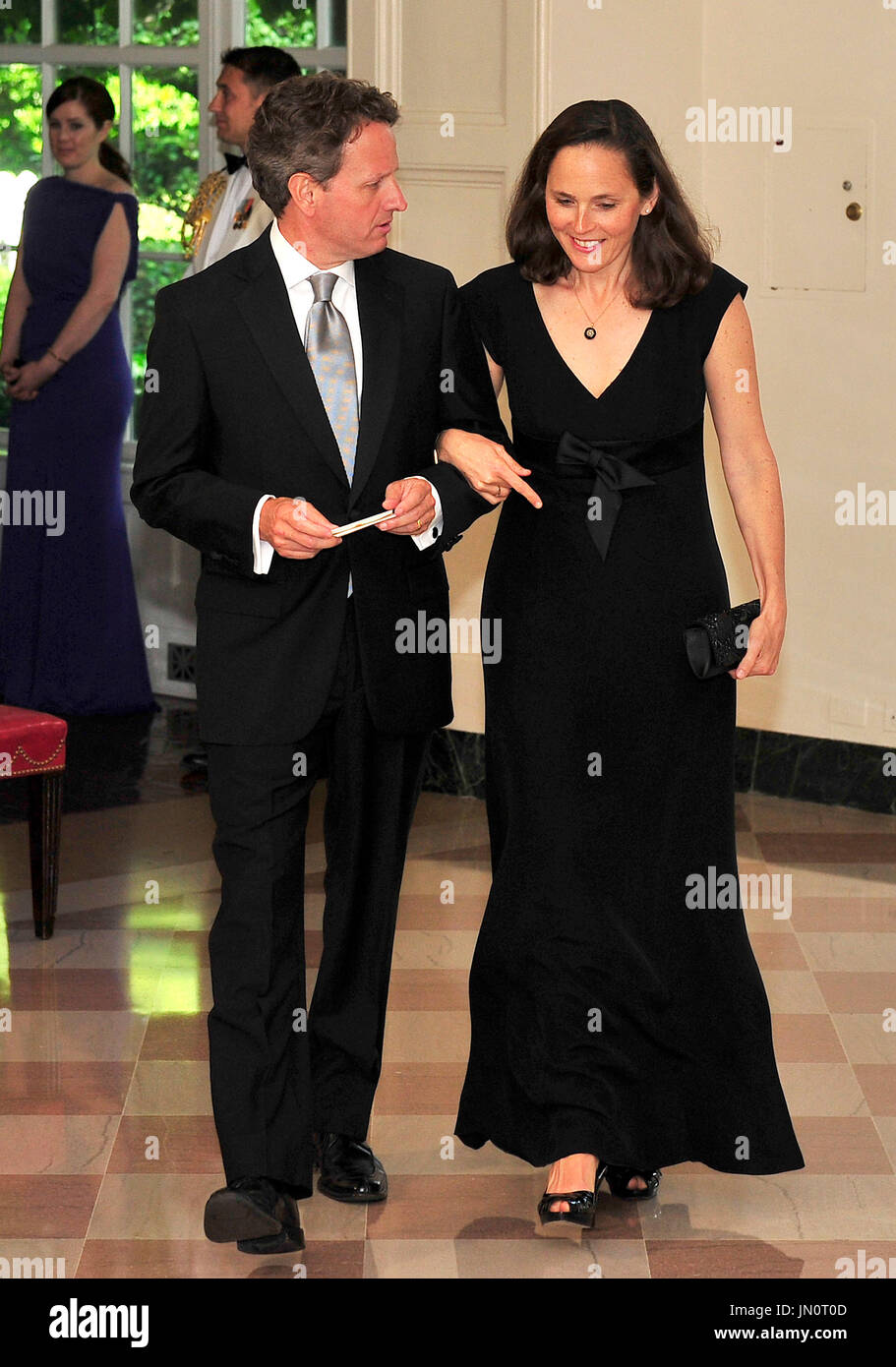 United States Secretary of the Treasury Timothy Geithner, and his wife ...