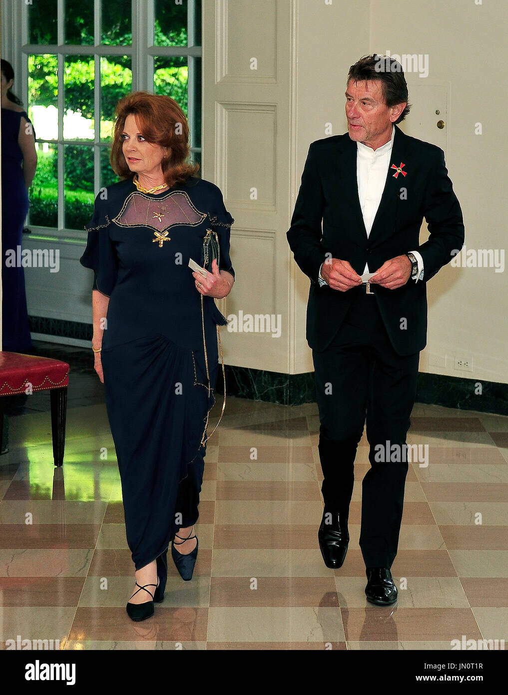 German-American architect Helmut Jahn, and his wife Deborah L. Jahn ...