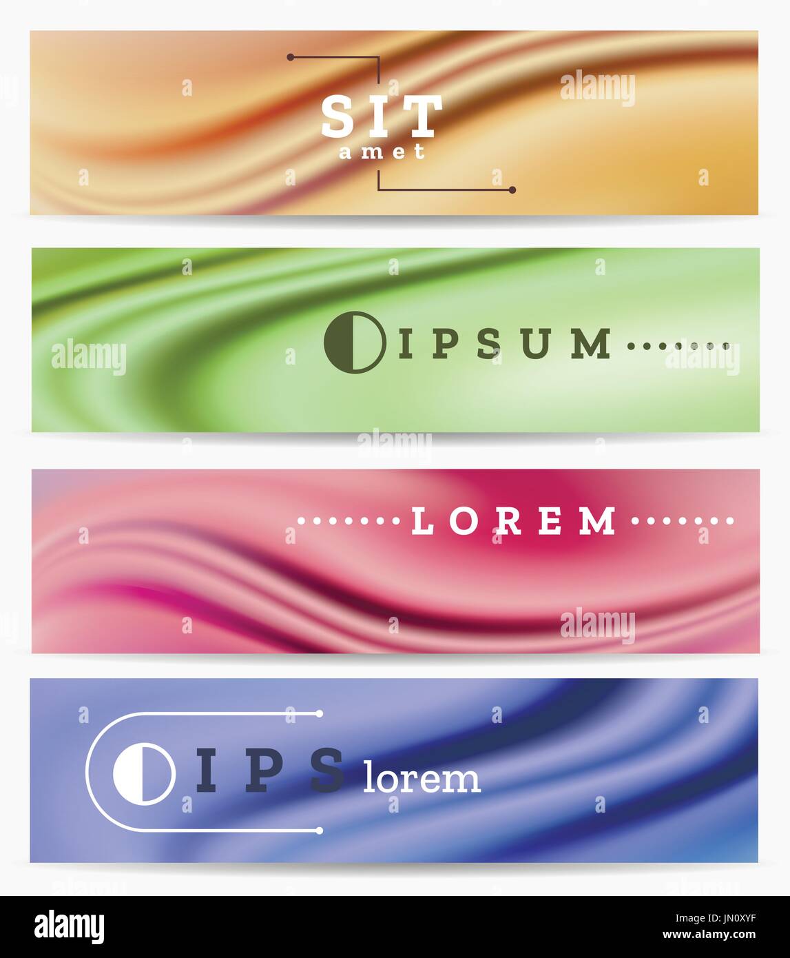 Modern technology horizontal banner Stock Vector Images - Alamy