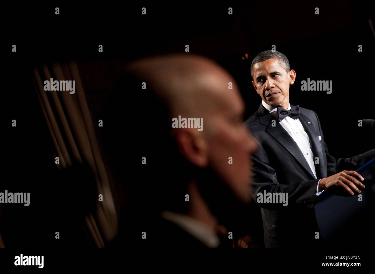 United States President Barack Obama pauses while speaking during the ...