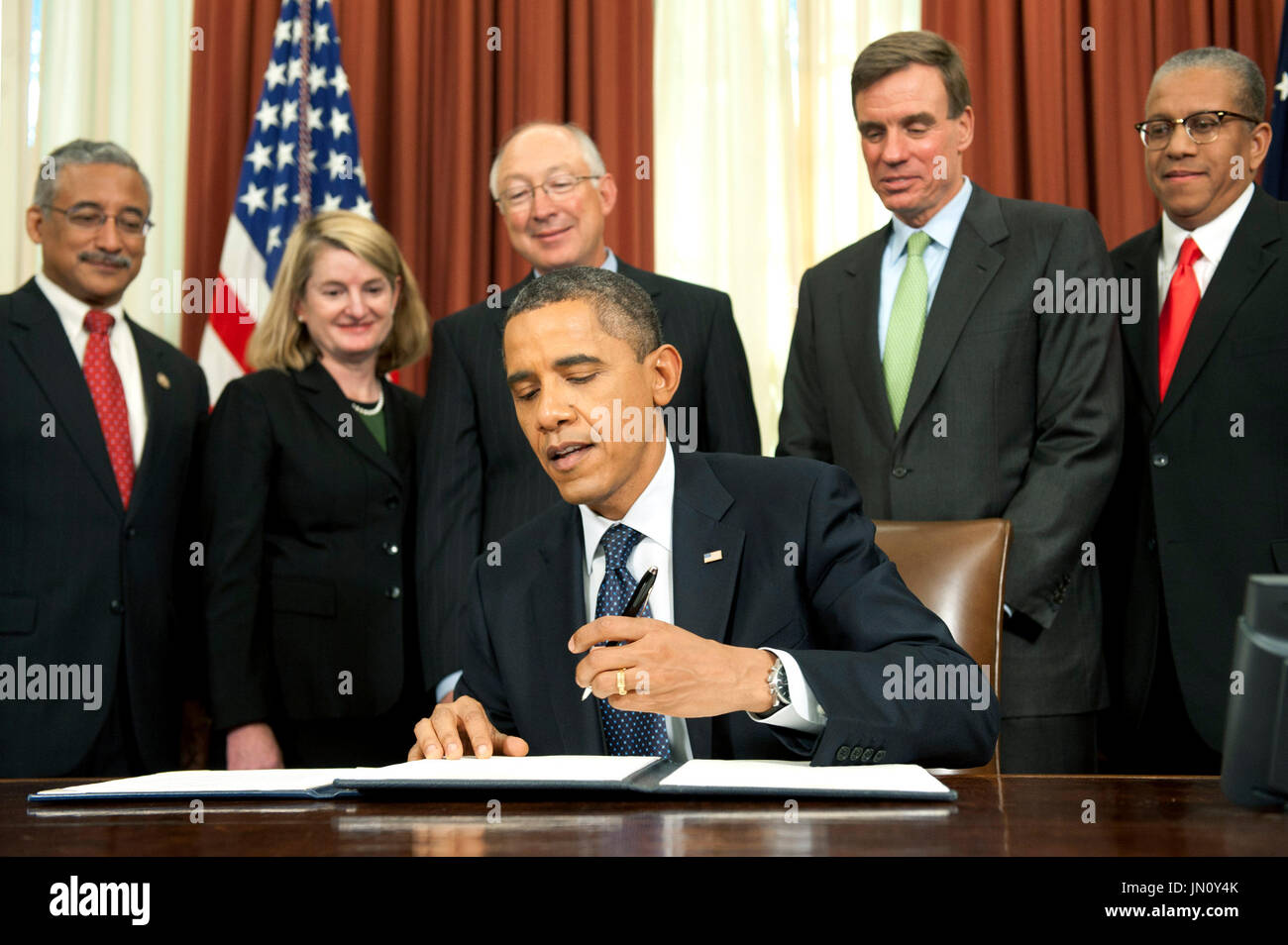 United States President Barack Obama signs a proclamation to designate ...