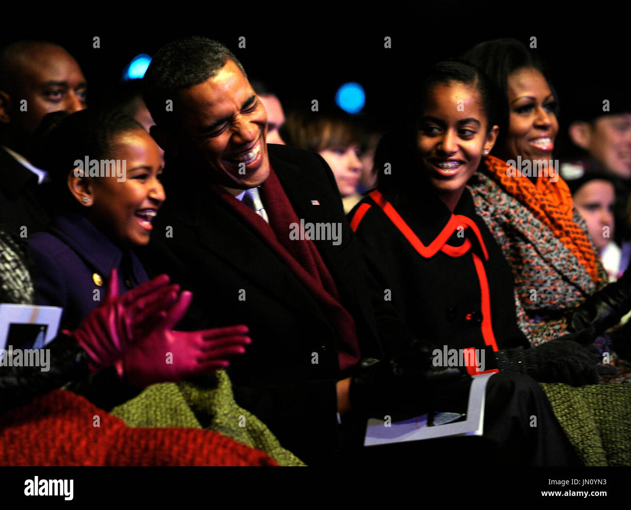 United States President Barack Obama and the First Family participate ...