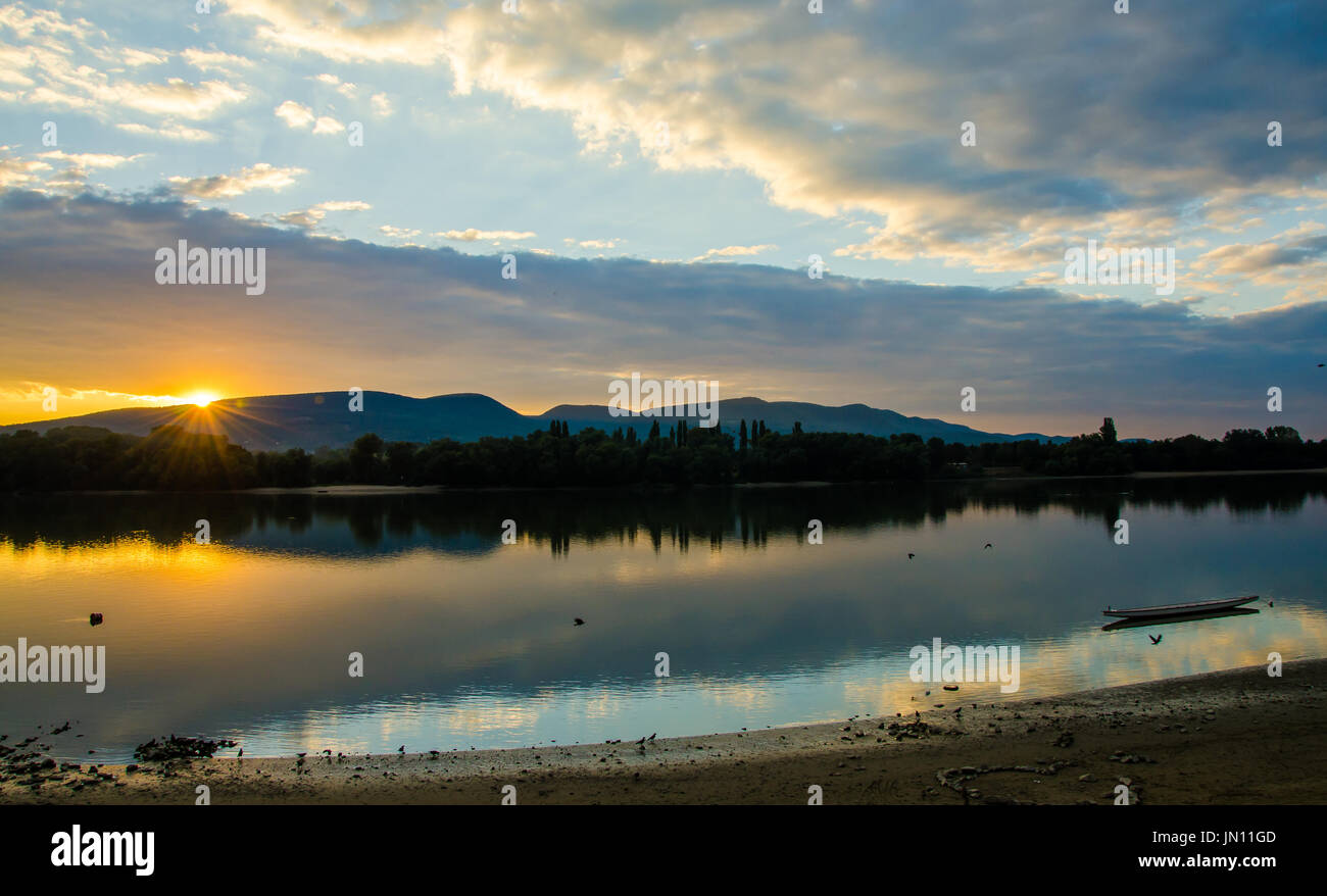Sunset river danube hi-res stock photography and images - Alamy