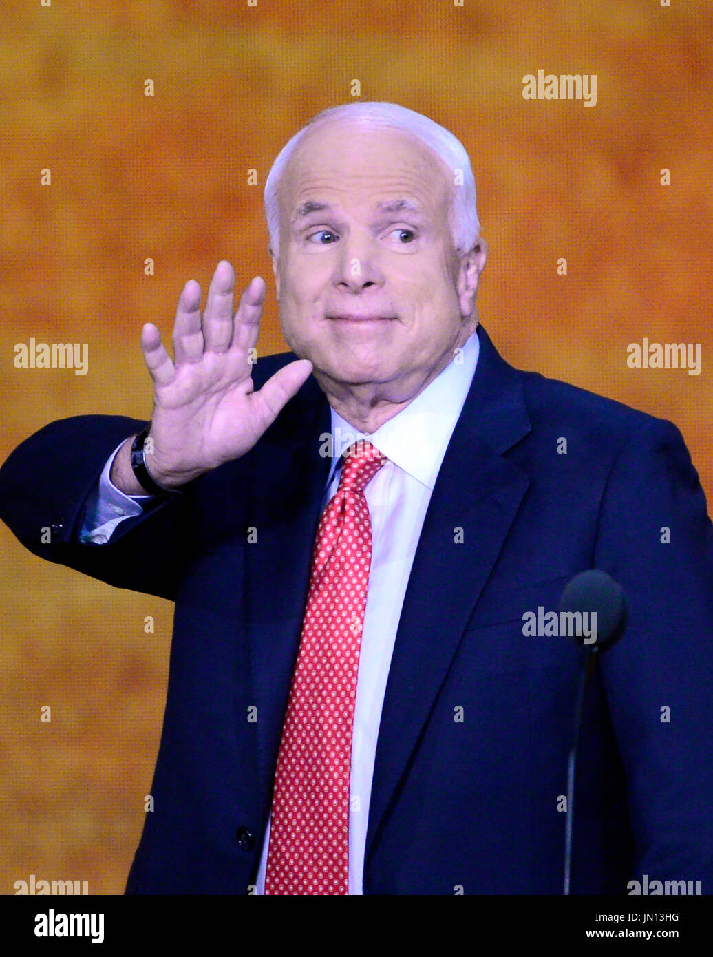 United States Senator John McCain (Republican of Arizona) makes remarks ...