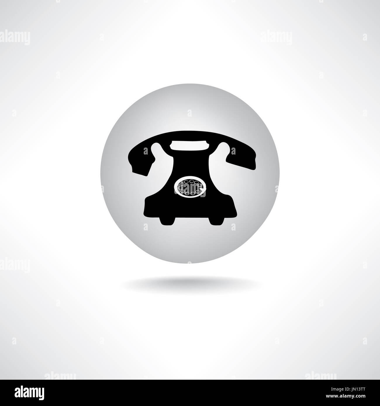 Old phone icon. Retro communiation symbol. Handset sign Stock Photo - Alamy
